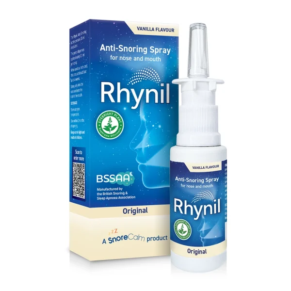 Rhynil Anti-Snoring Spray for Nose & Mouth | Vanilla Flavour 35ml