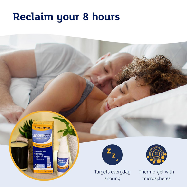 Snoreeze Throat Spray | 8-Hour Snoring Relief with Thermo-Gel Formula