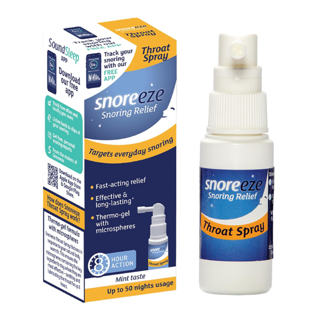 Snoreeze Throat Spray | 8-Hour Snoring Relief with Thermo-Gel Formula